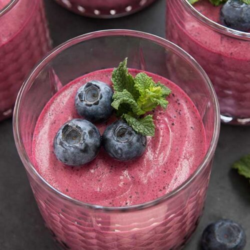 Rich Blueberry Mousse Recipe |Video| - Haniela's