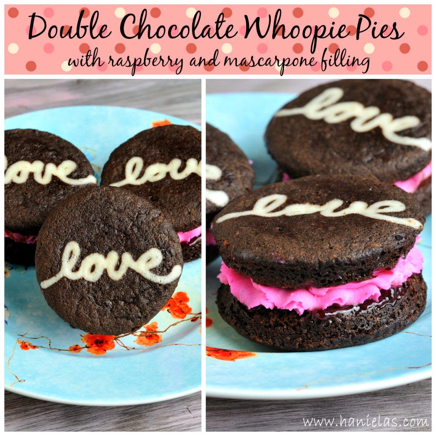 Double Chocolate Whoopie Pie for Valentine's Day - Haniela's