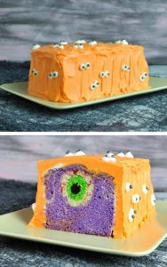 Monster Eye Surprise Inside Cake - Haniela's