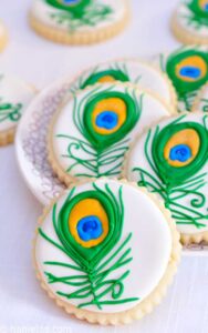 Peacock Feather Cookies - Haniela's: Sweet & Savory Recipes + Cookie ...